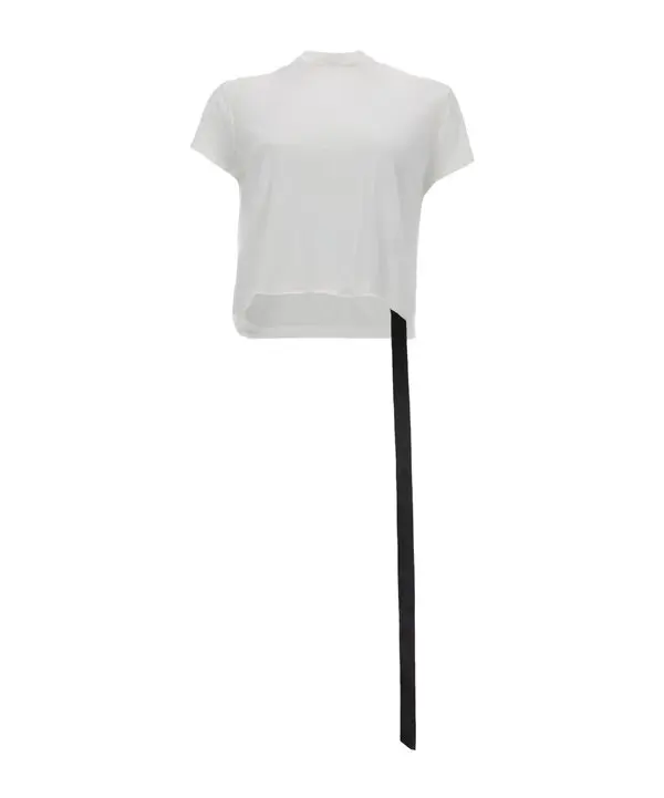 Rick Owens Temple Cropped T-shirt - White