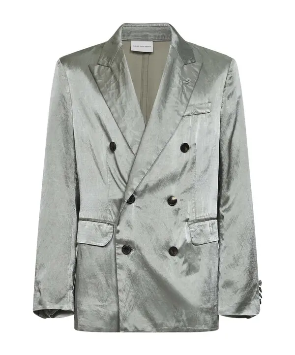 Dries Van Noten Balto Double-breasted Blazer - Gray