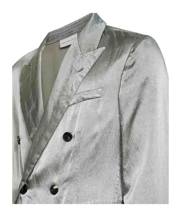 Dries Van Noten Balto Double-breasted Blazer - Gray