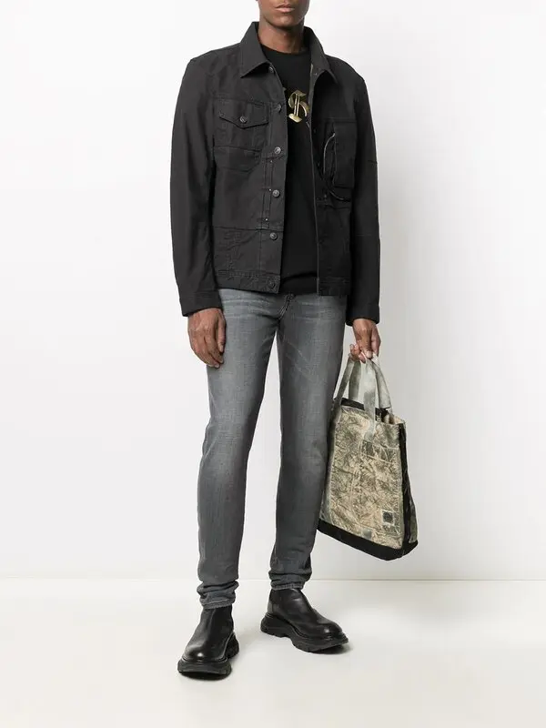 DIESEL® D-amny Mid-rise Slim-fit Jeans - Gray