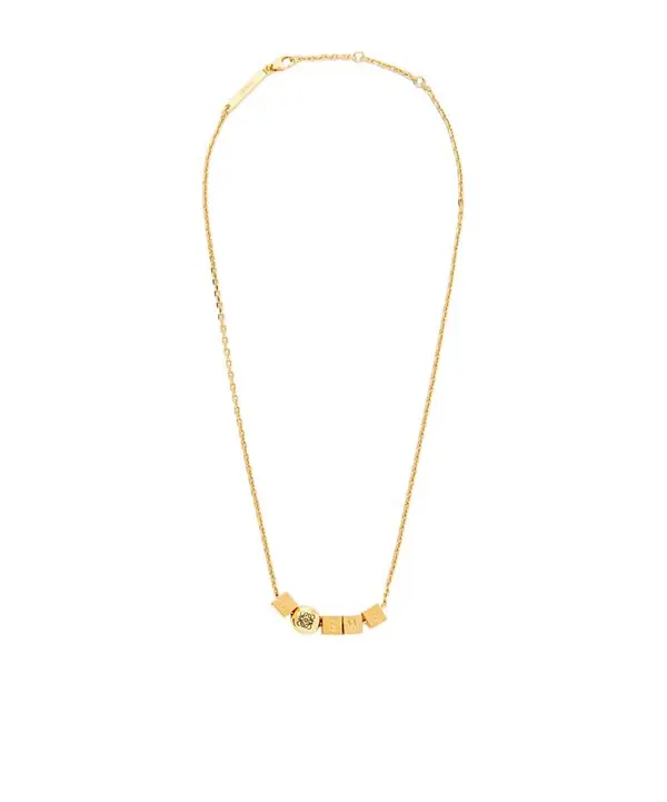 Loewe Cube Charm Necklace - Gold