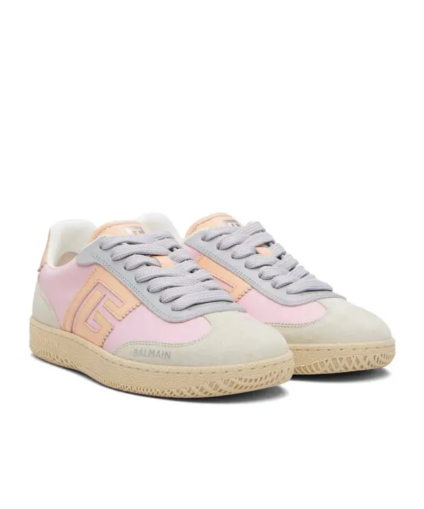 Balmain Swan Sneakers In Multicolor Leather - Multi-color
