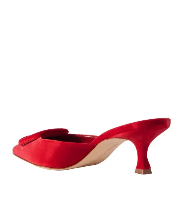 Manolo Blahnik Maysale Buckle Mule