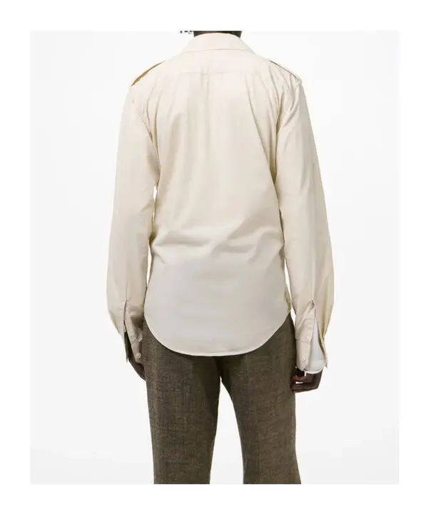 Our Legacy Lean Chest-pockets Shirt - Eggshell