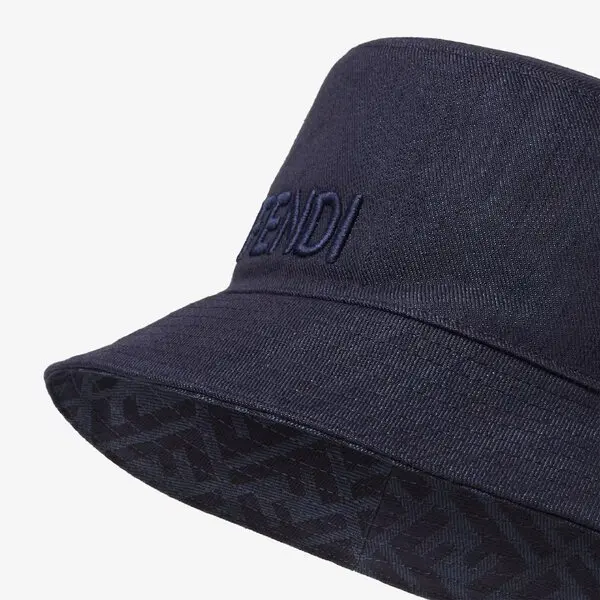 Fendi Reversible Bucket Hat With Ff Motif