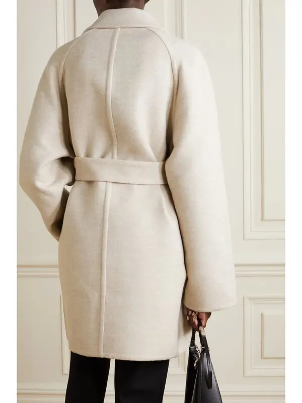 Givenchy Belted Wool, Silk, And Cashmere-blend Coat