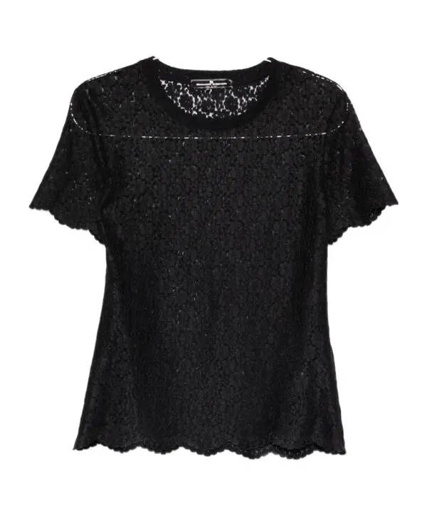 Ermanno Scervino Short-sleeved Lace T-shirt