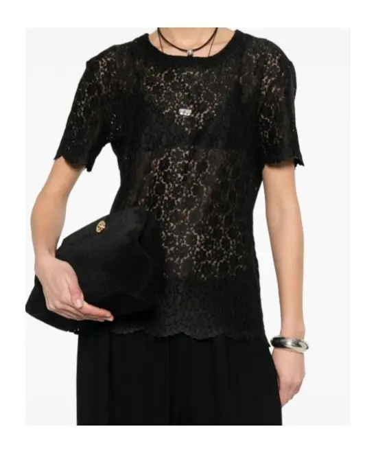 Ermanno Scervino Short-sleeved Lace T-shirt
