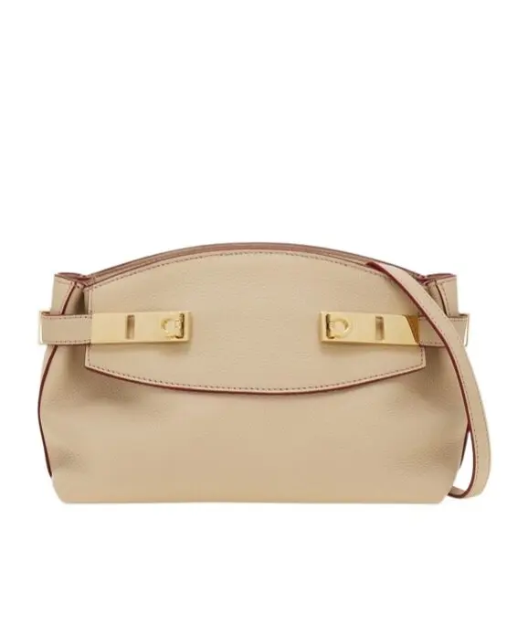 FERRAGAMO Hug Soft Crossbody Bag - Stone