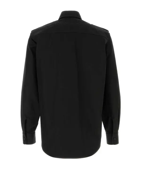 Alexander McQueen Long-sleeved Buttoned Shirt - Black