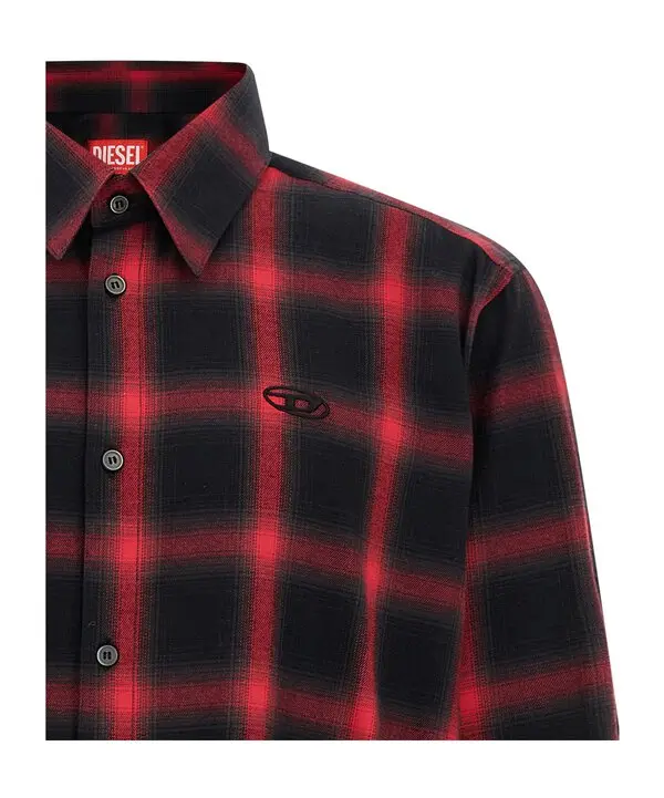 DIESEL® Checked Long-sleeved Shirt