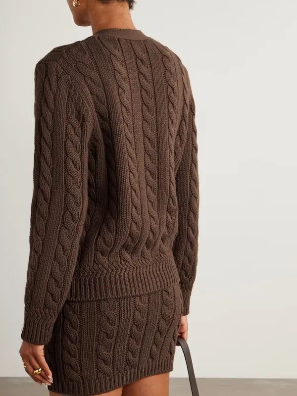Bally Cable-knit Wool Cardigan