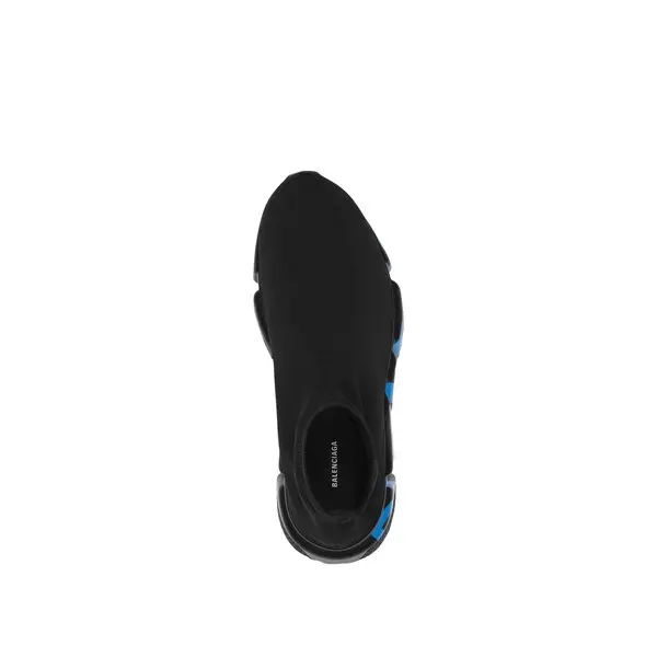 Balenciaga Speed Knit Sneakers With Graffiti Logo Sole