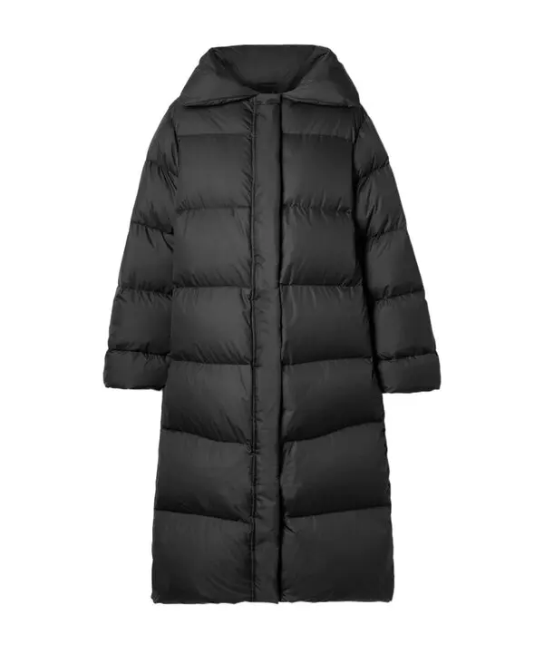 NILI LOTAN Long Sleeve Cotton Down Coat