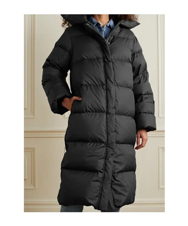 NILI LOTAN Long Sleeve Cotton Down Coat