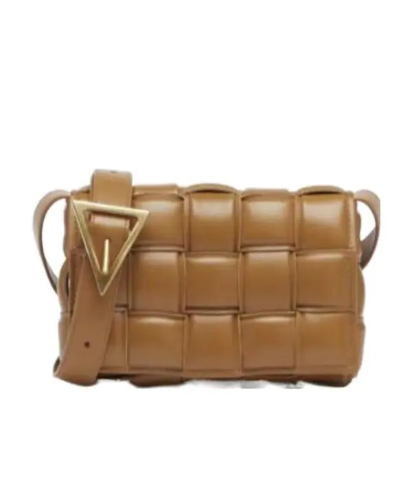 Bottega Veneta Padded Cassette Small Crossbody Bag - Camel