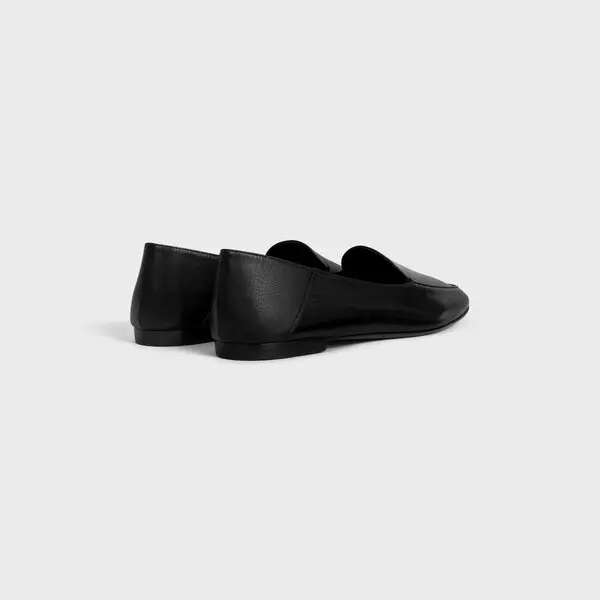 Celine Aura Loafer In Goatskin - Black