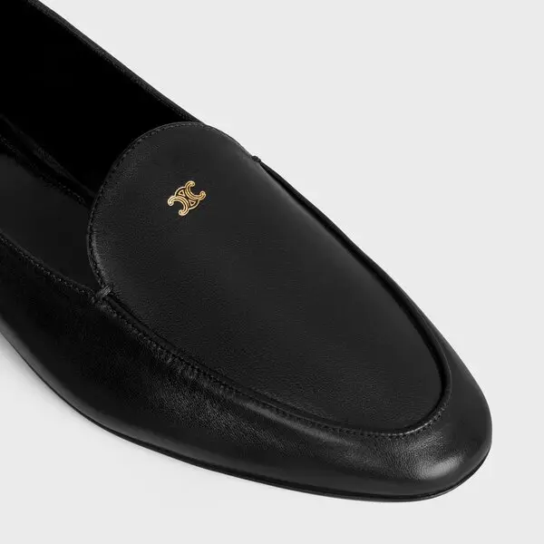 Celine Aura Loafer In Goatskin - Black
