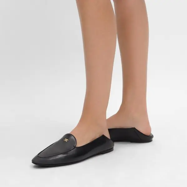 Celine Aura Loafer In Goatskin - Black