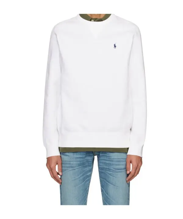 Polo Ralph Lauren Embroidered Crewneck Sweatshirt - White