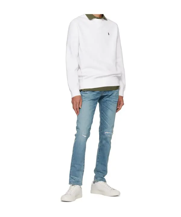 Polo Ralph Lauren Embroidered Crewneck Sweatshirt - White