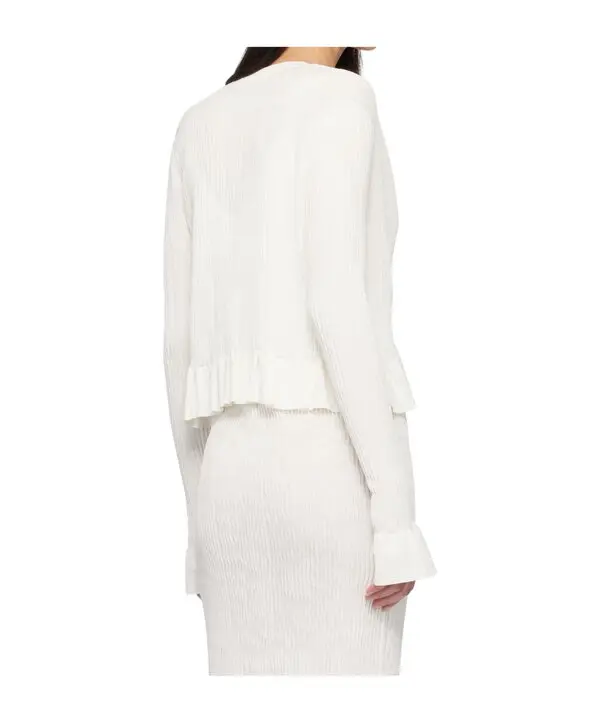 JIL SANDER Long-sleeved Ruffled Cardigan