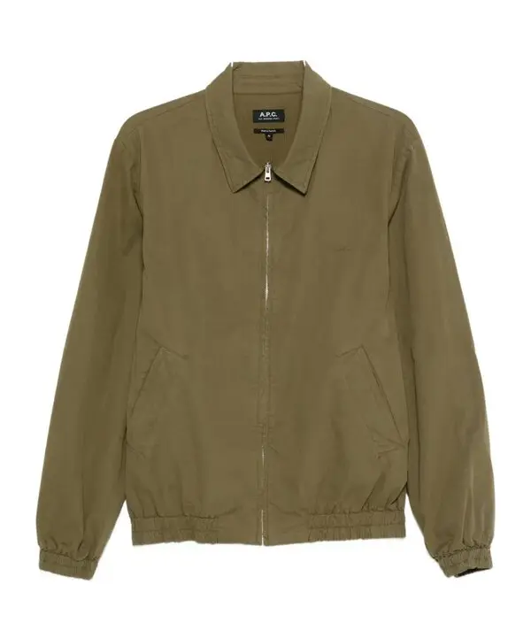 A.p.c. Gilbert Zip Up Jacket - Kaki