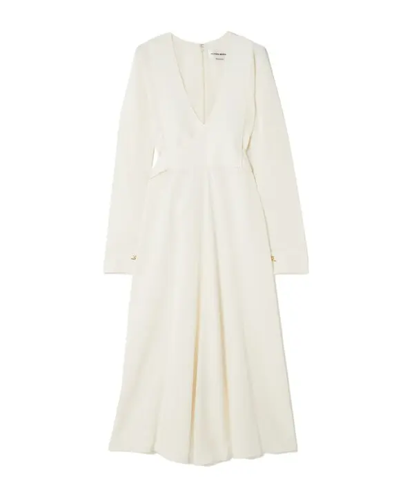 Victoria Beckham Wrap Dress - White