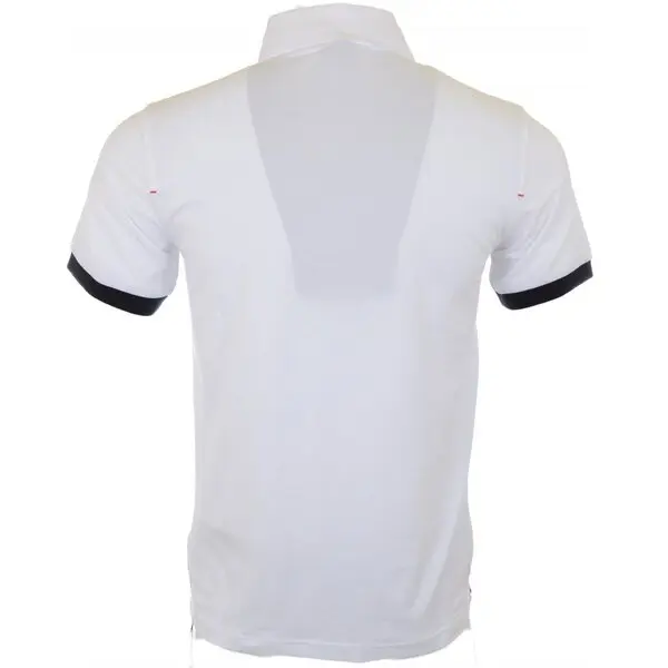 EA7 Striped Lapel Polo Shirt