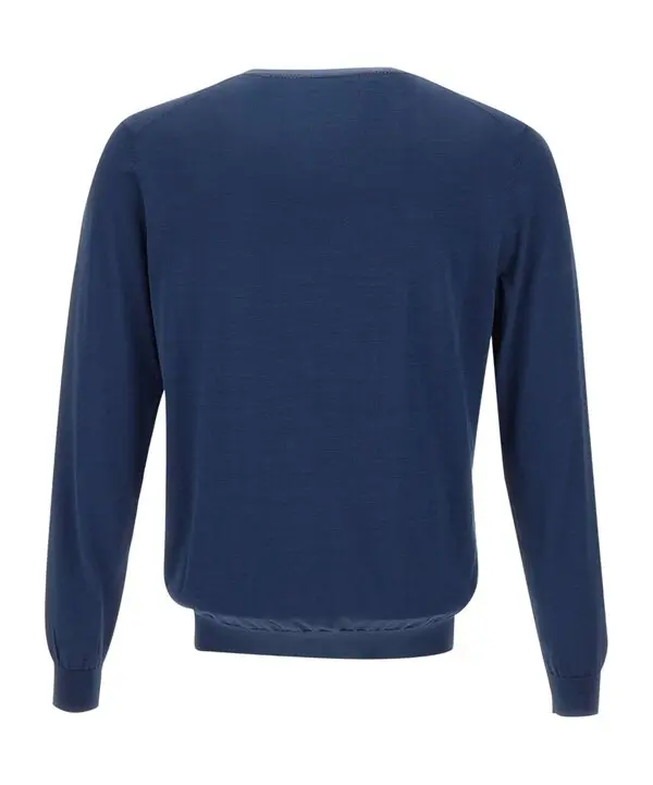 KANGRA Crew Neck Knitwear - Blue