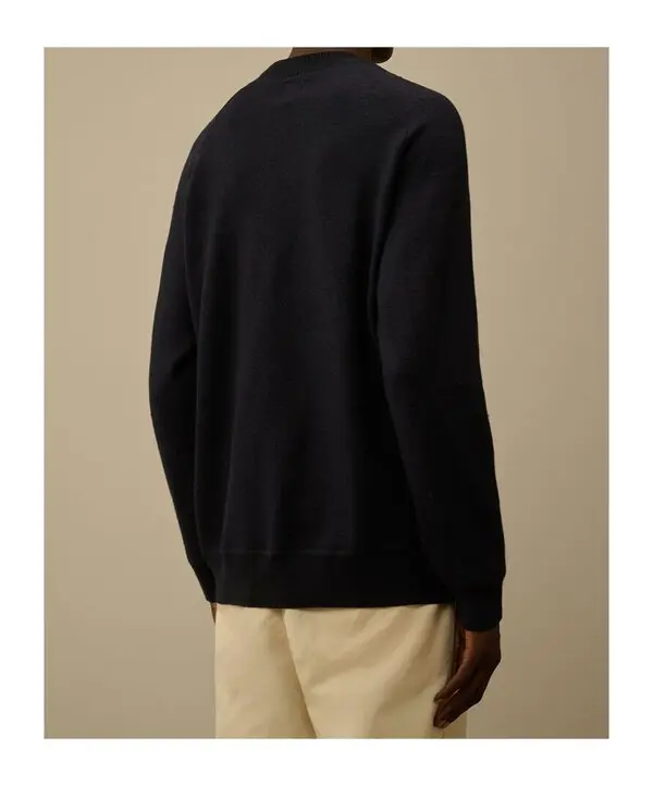 C.P. COMPANY Long Sleeve Crewneck Jumper - Black