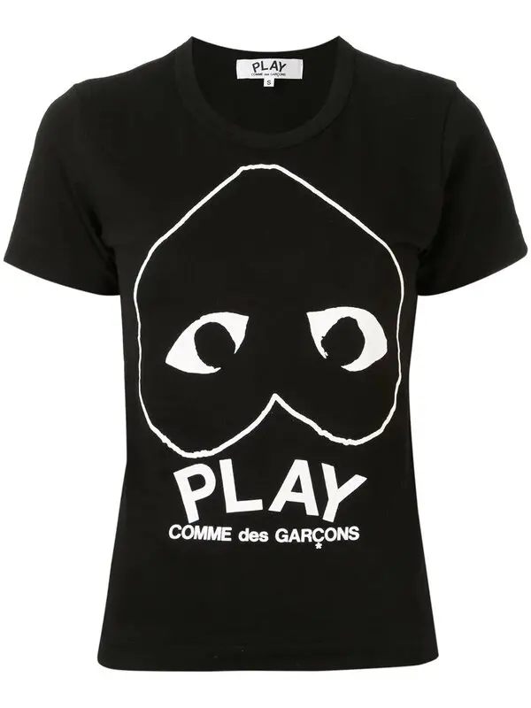 Play Comme Des Garcon Logo Print T-shirt