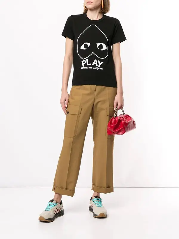 Play Comme Des Garcon Logo Print T-shirt
