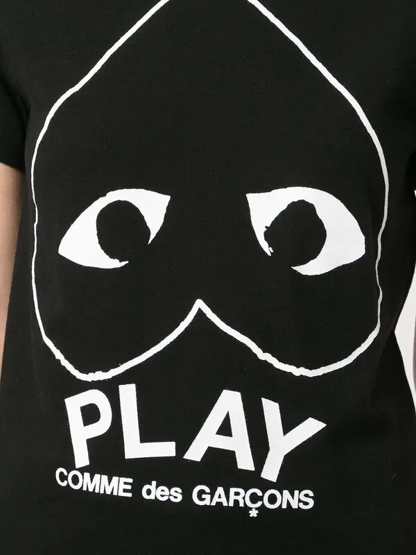 Play Comme Des Garcon Logo Print T-shirt