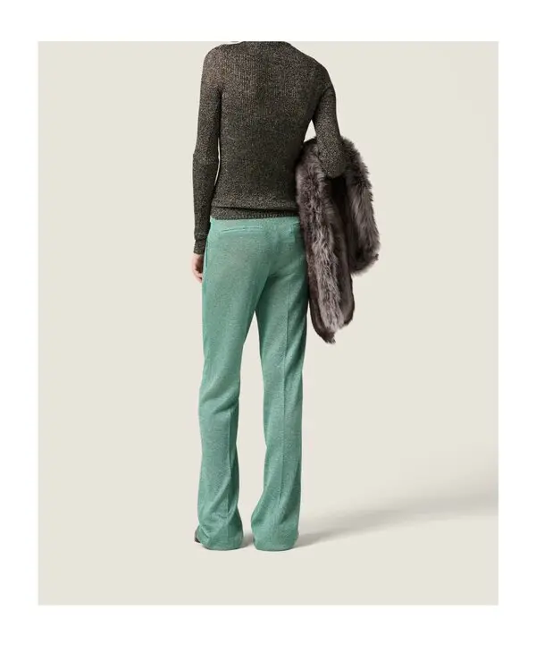 Miu Miu Lurex V-neck Jumper - Irises