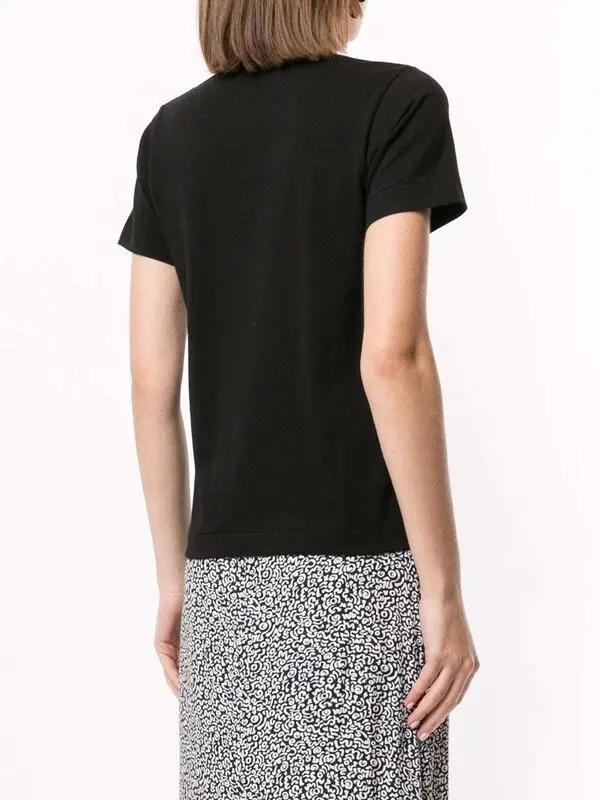 Play Comme Des Garcon Logo Patch T-shirt - Black
