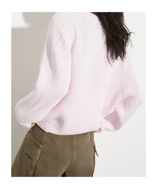 MAXCO. Max&co. Fisherman Rib-knit Jumper