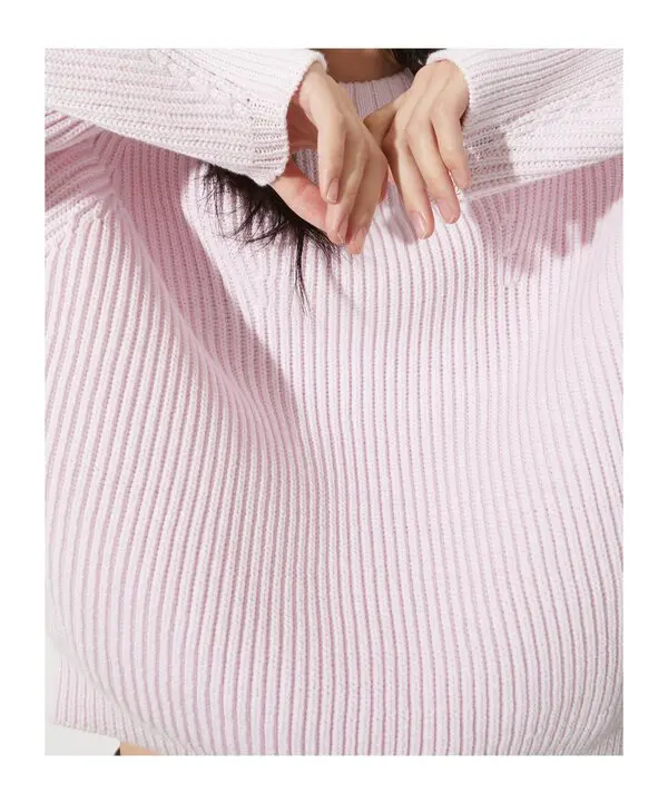 MAXCO. Max&co. Fisherman Rib-knit Jumper