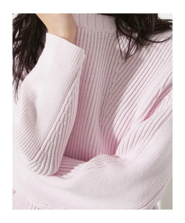 MAXCO. Max&co. Fisherman Rib-knit Jumper