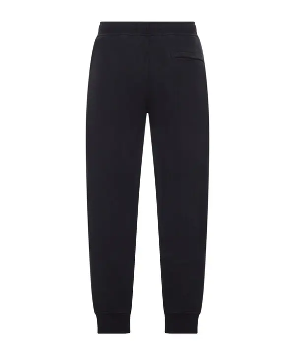 Stone Island Compass-logo Cotton Track Pants - Black