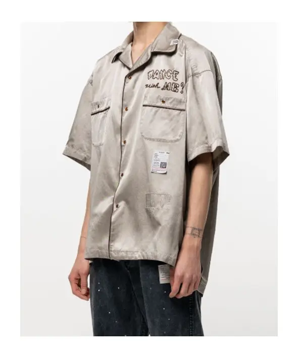 Mihara Yasuhiro Bowling Shirt - Beige