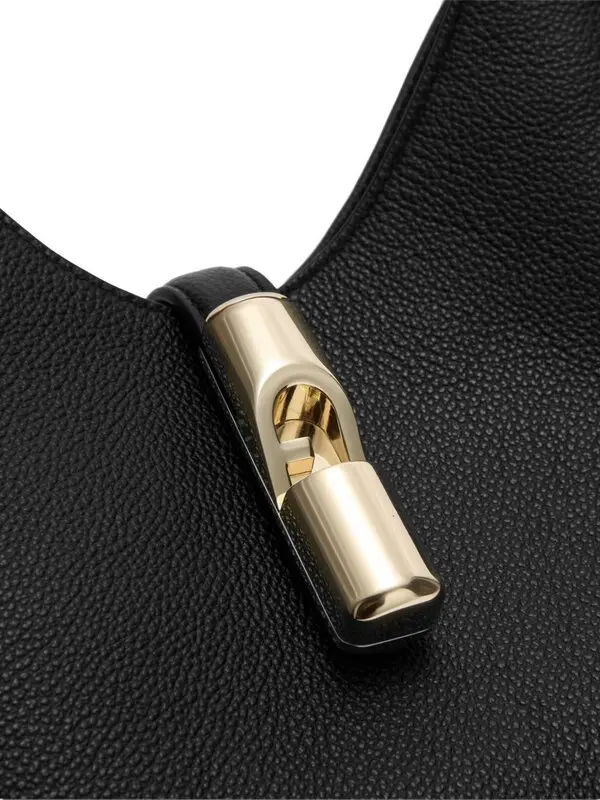 Furla Logo Detail Shoulder Bag - Black