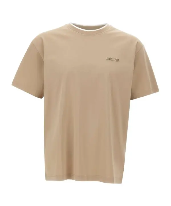 Mackage Logo Trim T-shirt - Nude