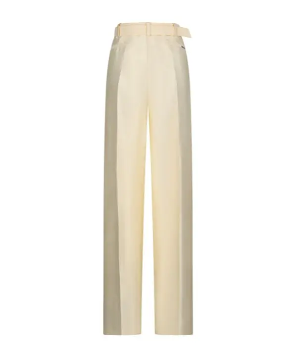 Blumarine Belted Pleated Trousers