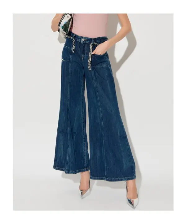 DIESEL® D-akil Paneled Jeans - Navy