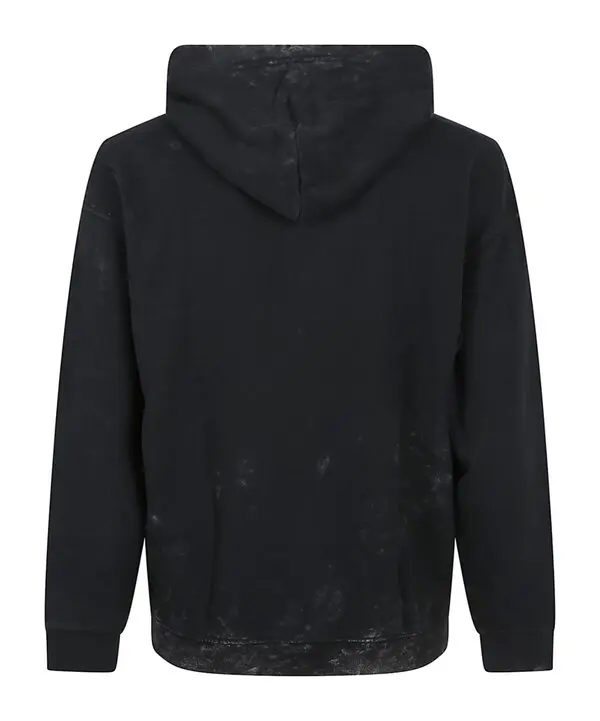 DIESEL® Logo Plaque Hoodie - Black