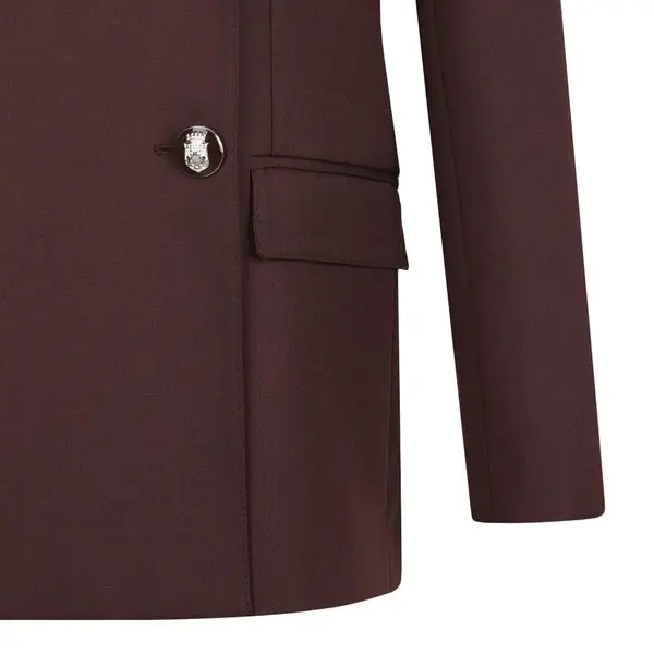 Elisabetta Franchi Double-breasted Tailored Blazer - Red