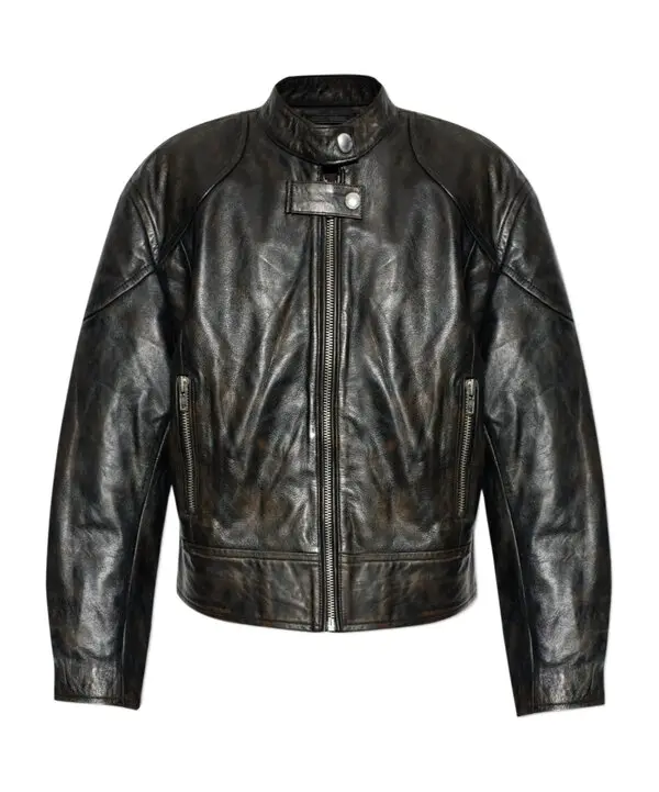 STAND STUDIO Alita Zip-up Leather Jacket