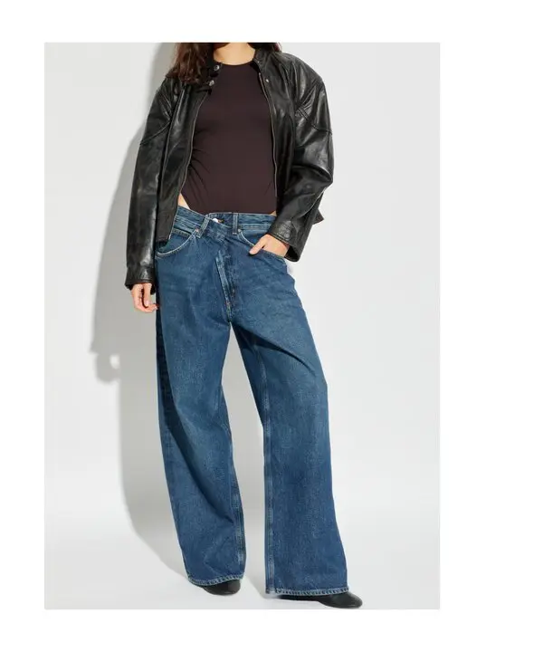 STAND STUDIO Alita Zip-up Leather Jacket