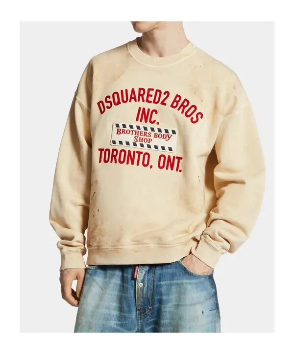 Dsquared2 Relaxed Fit Distressed Crewneck